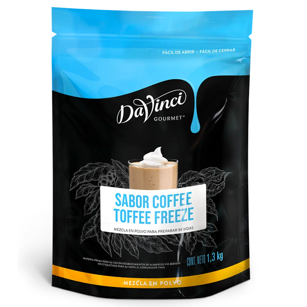 BASE DAVINCI COFFEE TOFFEE FREEZE BOLSA 1300 GRAMOS
