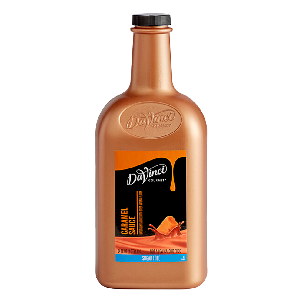 SALSA DAVINCI CARAMELO SUGAR FREE BOTELLA 1/2 GALON